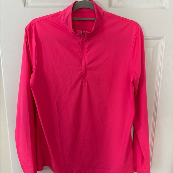 Nike | Tops | Nike Dry Fit Pink Quarterzip Shirt | Poshmark